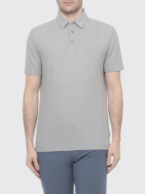 ZANONE Basic Cotton Polo Shirt - Grey