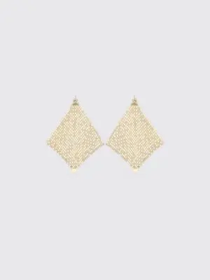 Rabanne Flow Brass Earrings - Gold