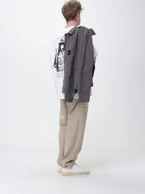 Stone Island Cotton Twill Cargo Trousers - Sand