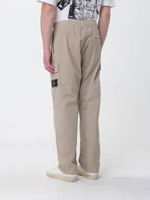 Stone Island Cotton Twill Cargo Trousers - Sand