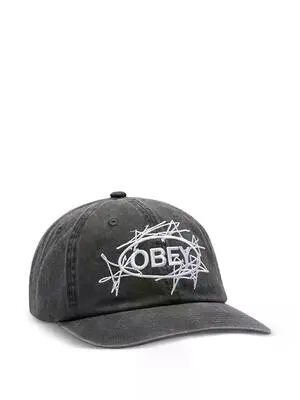 Obey Duster Embroidered Baseball Hat - Grey