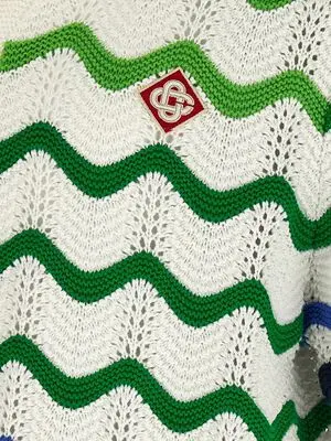 Casablanca Crochet Knit Shirt - Multicolor