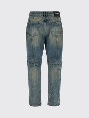Balmain Cotton Denim Skinny Fit Jeans - Blue