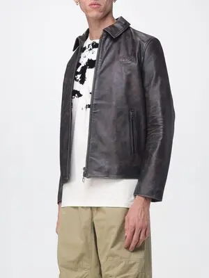 DIESEL® Cow Leather Jacket - Black