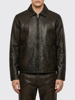 DIESEL® Cow Leather Jacket - Brown