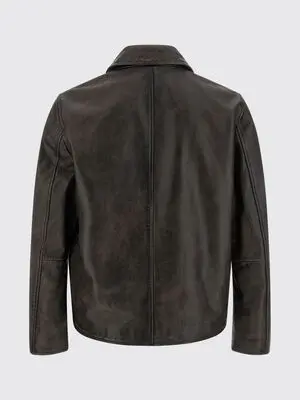 DIESEL® Cow Leather Jacket - Brown
