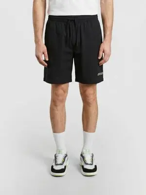 Casablanca Pure Silk Tropical Print Shorts - Black