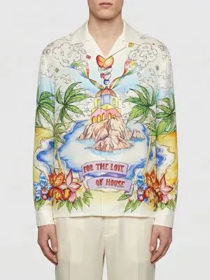 Casablanca The Cosmic Eden Printed Linen Shirt - Fa01