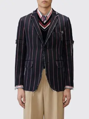Thom Browne Striped Single Breasted Blazer