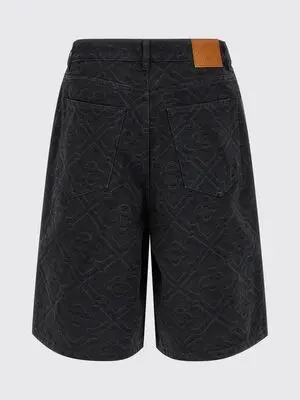 Casablanca Monogram Denim Shorts - Black