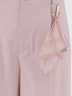 DARKPARK Cotton Blend High-waisted Shorts With Charm Detail