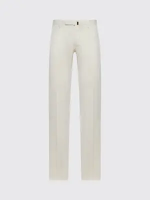 Incotex Flat Front Trousers - White