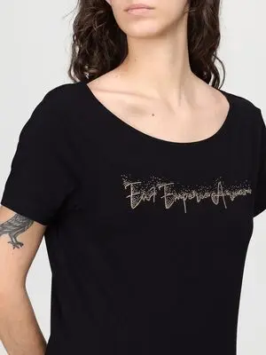 EA7 Embroidered T-shirt - Black