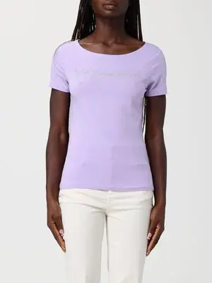 EA7 Embroidered T-shirt - Lilac