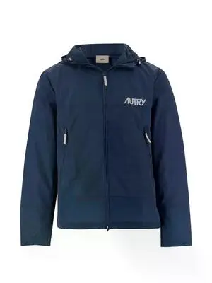 AUTRY Hooded Logo Jacket - Blue