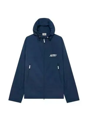 AUTRY Logo Hooded Jacket - Blue