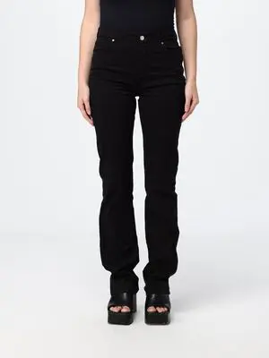 Armani Exchange High Rise Straight Leg Jeans - Black