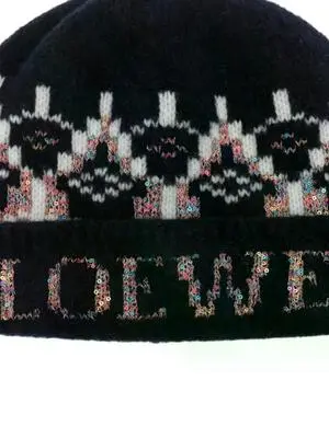 Loewe Sequin Patterned Beanie