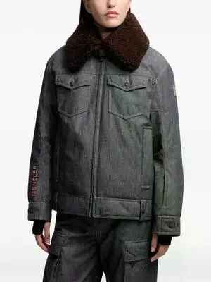 Moncler Yunque Shearling-collar Jacket