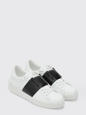 Valentino Garavani Open Leather Low Top Sneakers - White 1