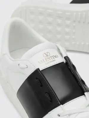 Valentino Garavani Open Leather Low Top Sneakers - White 1