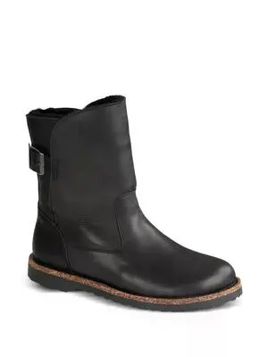 BIRKENSTOCK Shearling Leather Uppsala Boots - Black