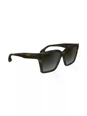 Victoria Beckham Marbled Square Frame Sunglasses