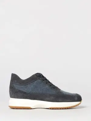 Hogan Hogan Interactive Suede And Denim Low-Top Sneakers Multicolor