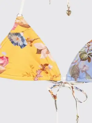 Zimmermann Printed Jersey Triangle Bikini