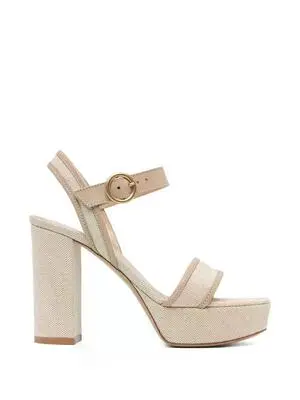 GIANVITO ROSSI 105mm Milos Sandals - Neutrals