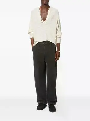 MARANT Ilyan Cotton Trousers - Grey