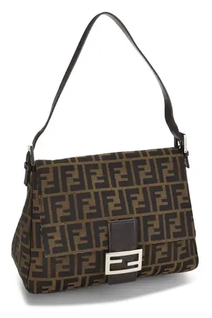 Fendi Zucca Canvas Mamma Shoulder Bag