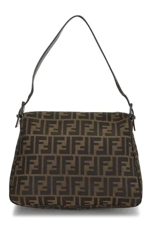 Fendi Zucca Canvas Mamma Shoulder Bag