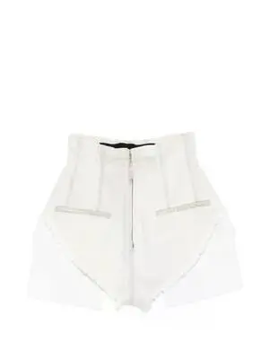 Rick Owens Raw Edge Hem Shorts For Women