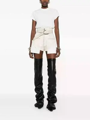 Rick Owens Dirt Cutoff Zip Shorts