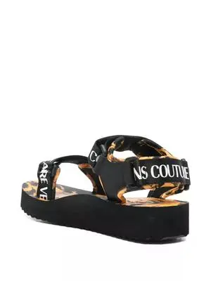 Versace Logo-strap Platform Sandals