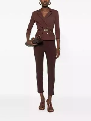 Elisabetta Franchi Belted Double-breasted Blazer