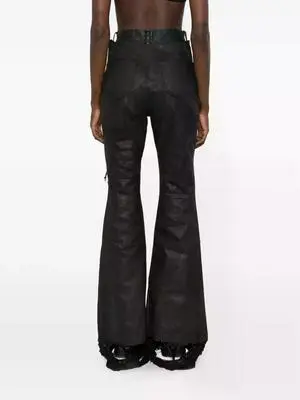 Rick Owens Frayed Bootcut Jeans