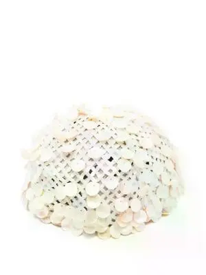 Alanui Sequined Hat - Neutrals