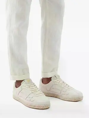 Amiri Pacific Bones Espadrille Sneakers - Neutrals