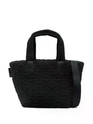 VEECOLLECTIVE Small Vee Sherpa Tote Bag - Black