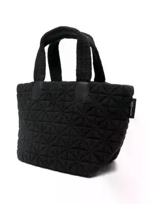 VEECOLLECTIVE Small Vee Sherpa Tote Bag - Black