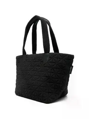 VEECOLLECTIVE Medium Vee Quilted Tote Bag - Black