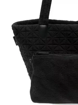 VEECOLLECTIVE Medium Vee Quilted Tote Bag - Black