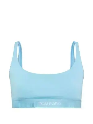 TOM FORD Logo Bandeau Bra - Blue