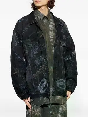 Balenciaga Buttoned Printed Jacket