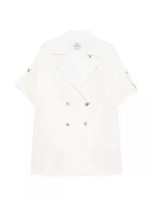 Herno Double-breasted Coat - White