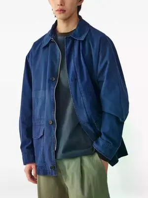 STUDIO TOMBOY Button-up Washed-effect Jacket