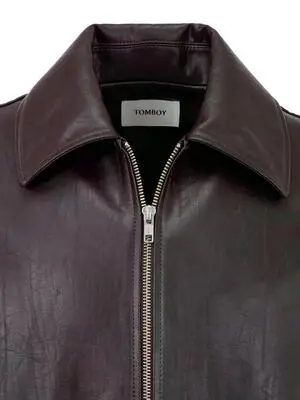 STUDIO TOMBOY Collared Bomber Jacket - Brown