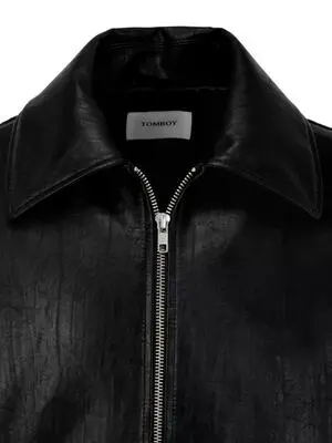 STUDIO TOMBOY Collared Bomber Jacket - Black
